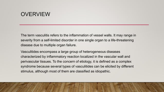 Vasculitis | PPTX