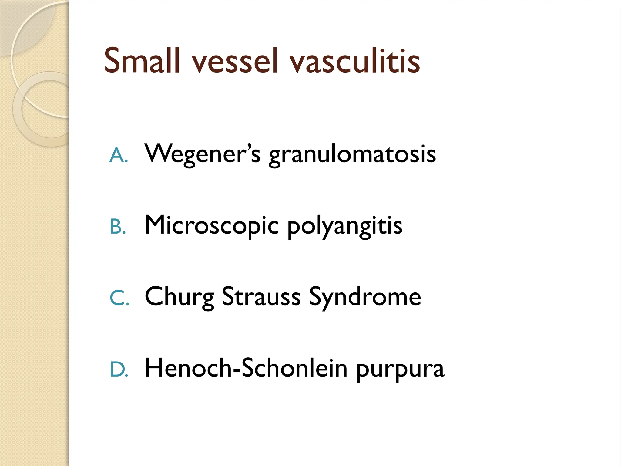 VASCULITIS.pptx different types of vasculitis | PPTX