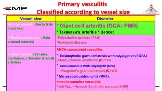 Vasculitis for undergraduates | PPTX