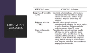 vasculitis classification in medicine.pptx | Blood Disorders | Diseases ...