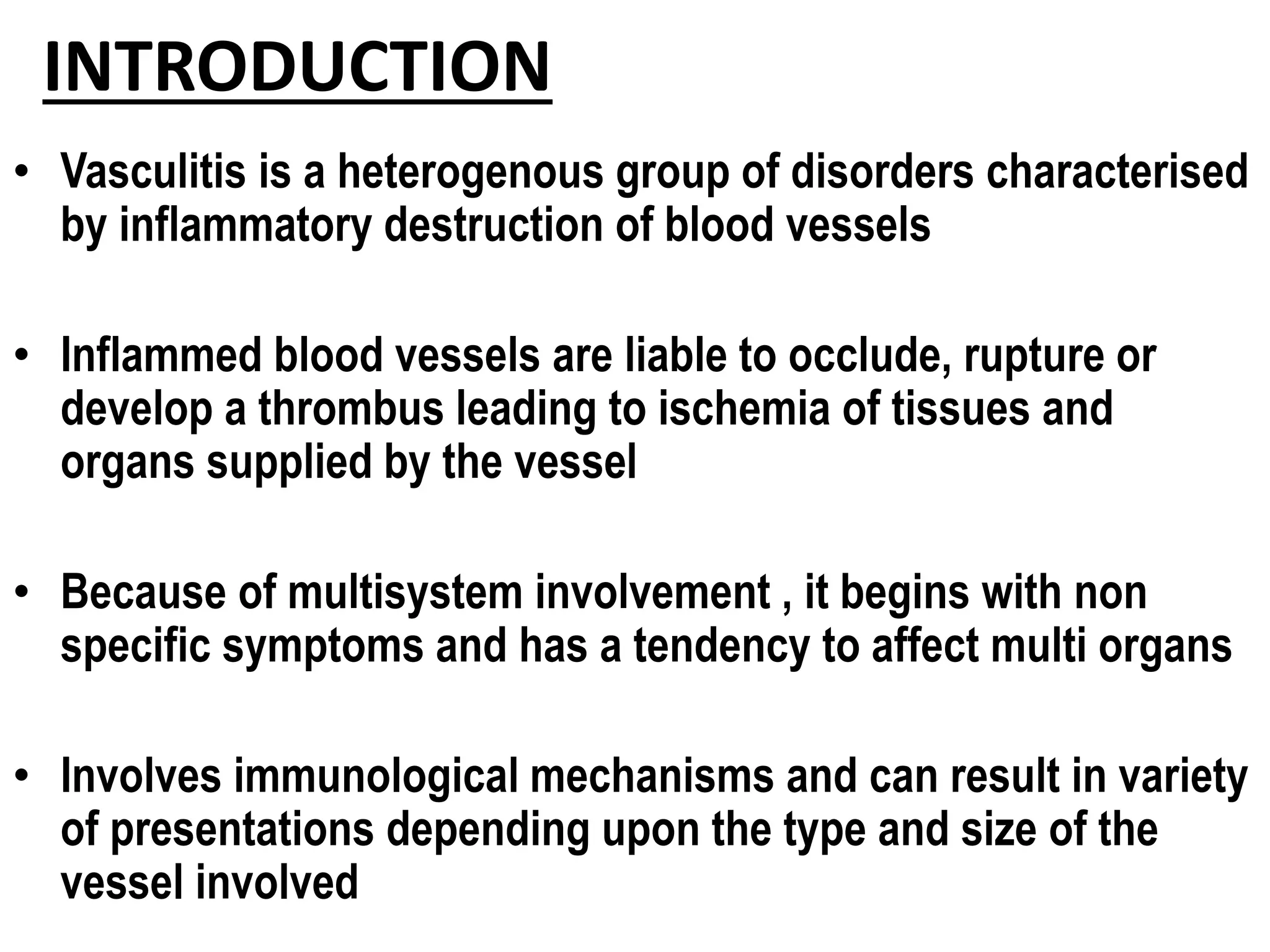 Vasculitis -an approach | PPTX