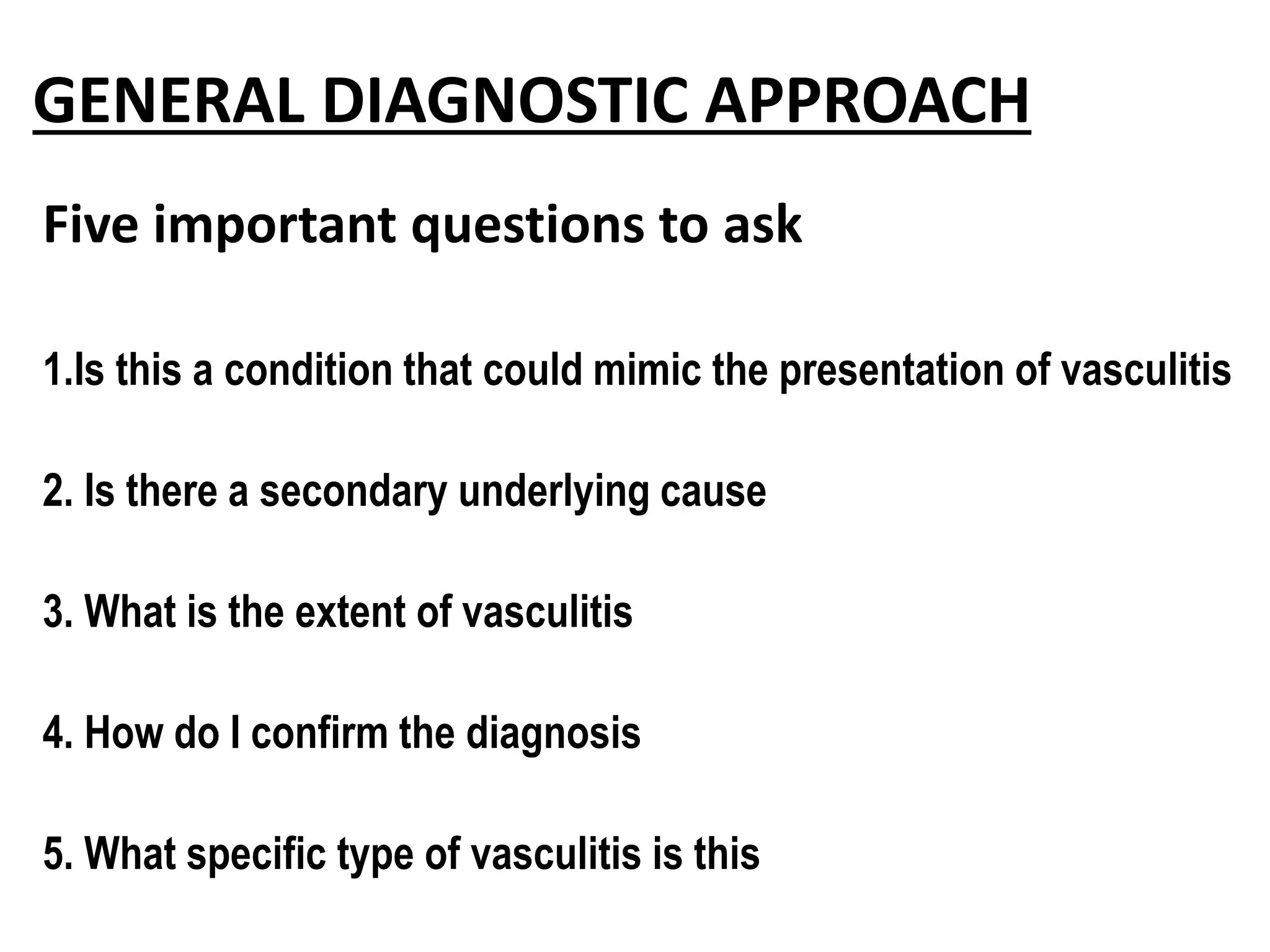 Vasculitis -an approach | PPTX