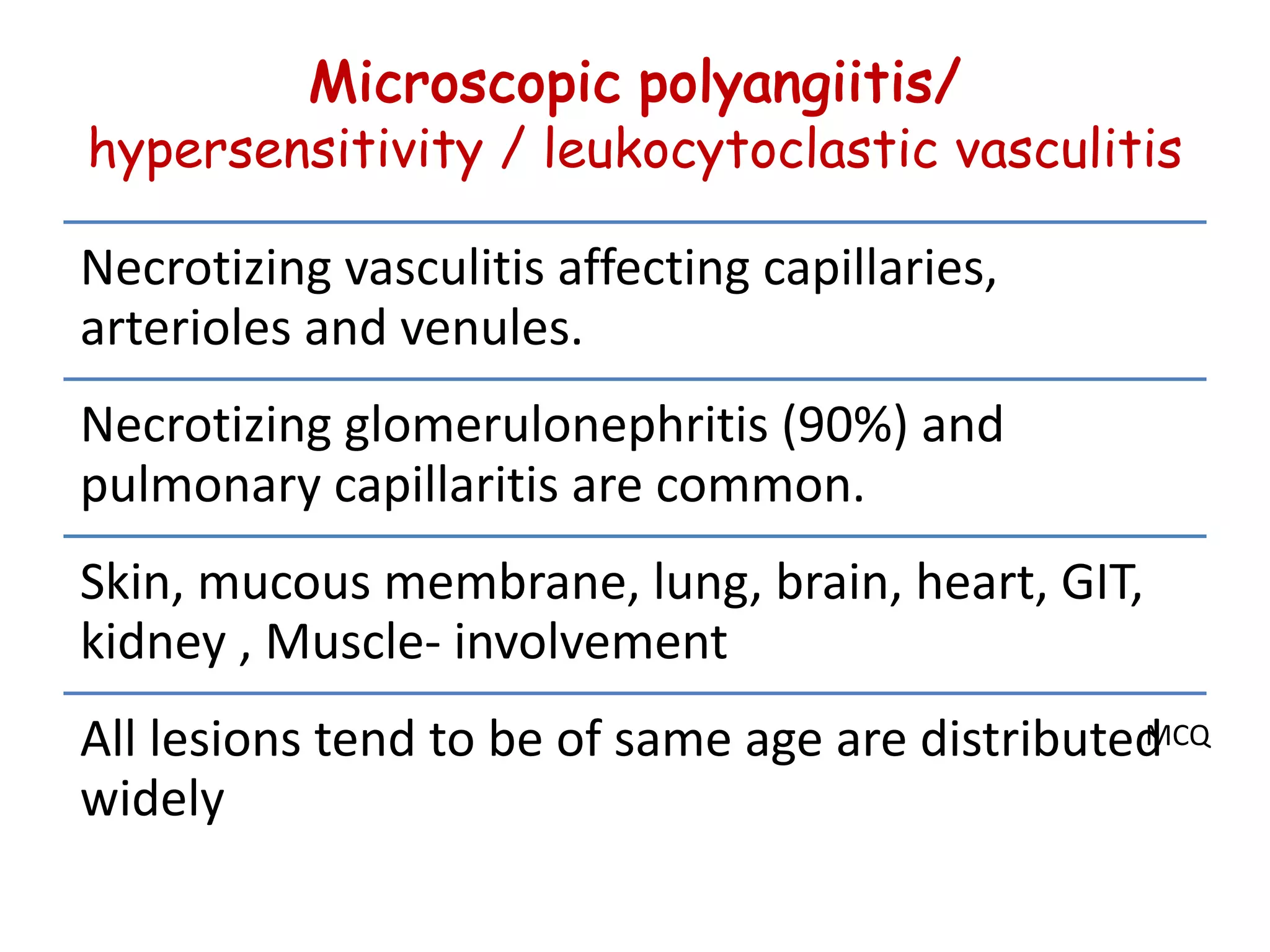 Vasculitis pathology | PDF