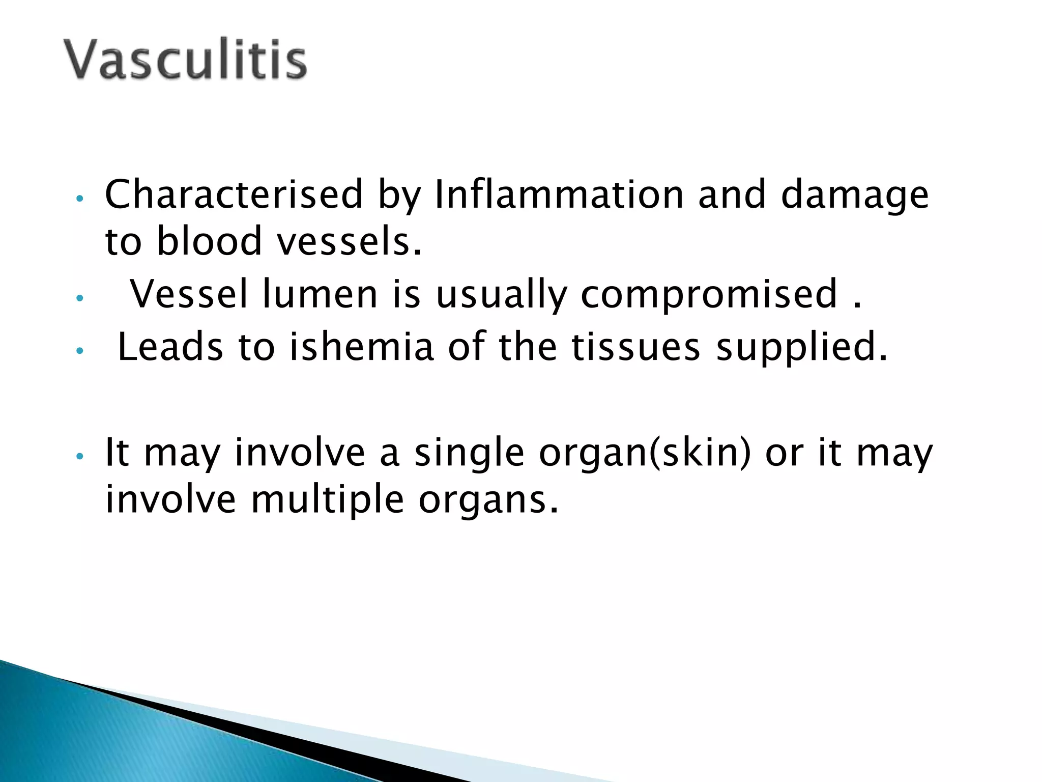 Vasculitis pathology | PPTX