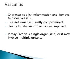 Vasculitis pathology | PPTX
