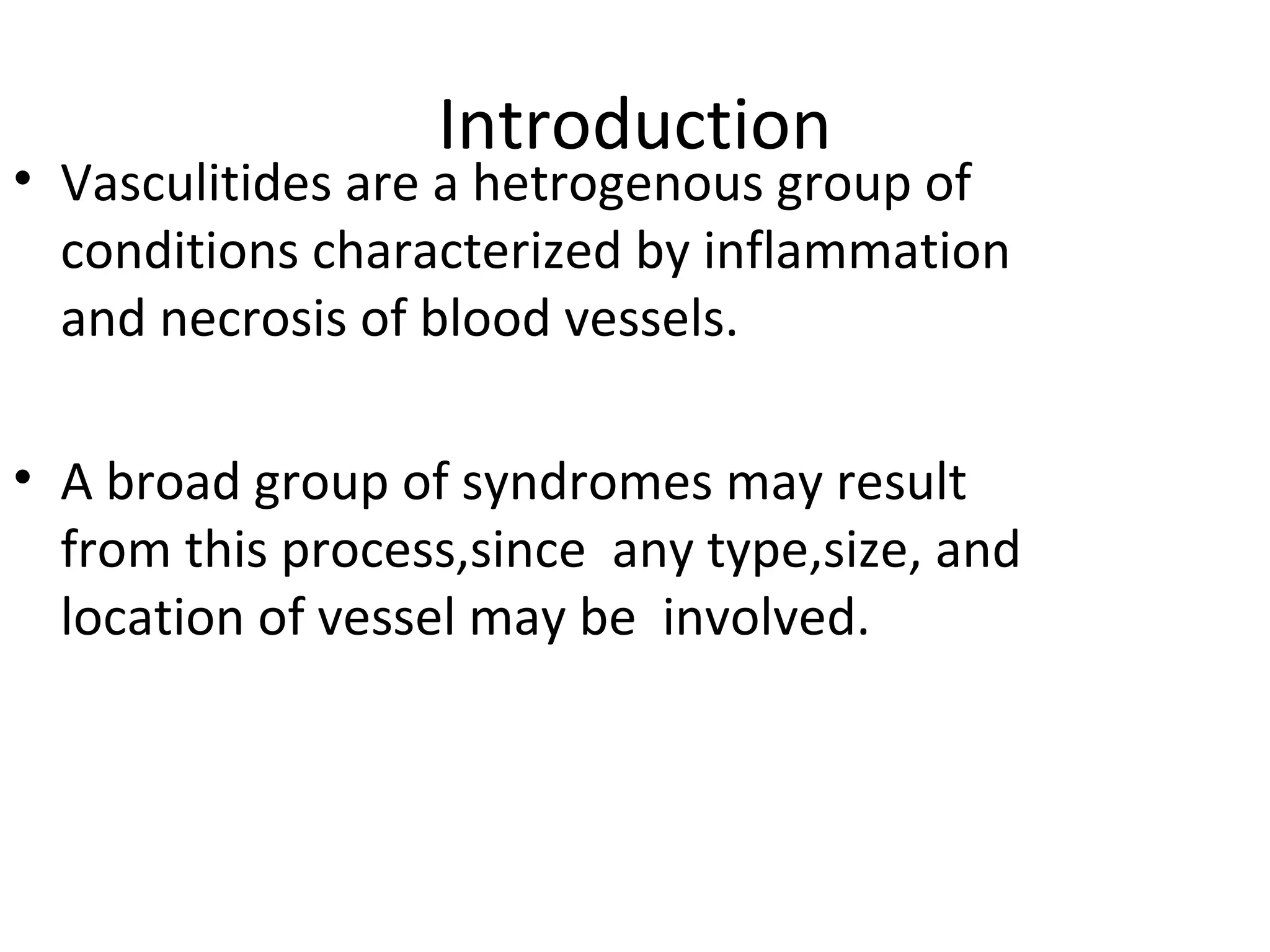 Vasculitis syndrome an approach -and-basic principles of treatment | PPT