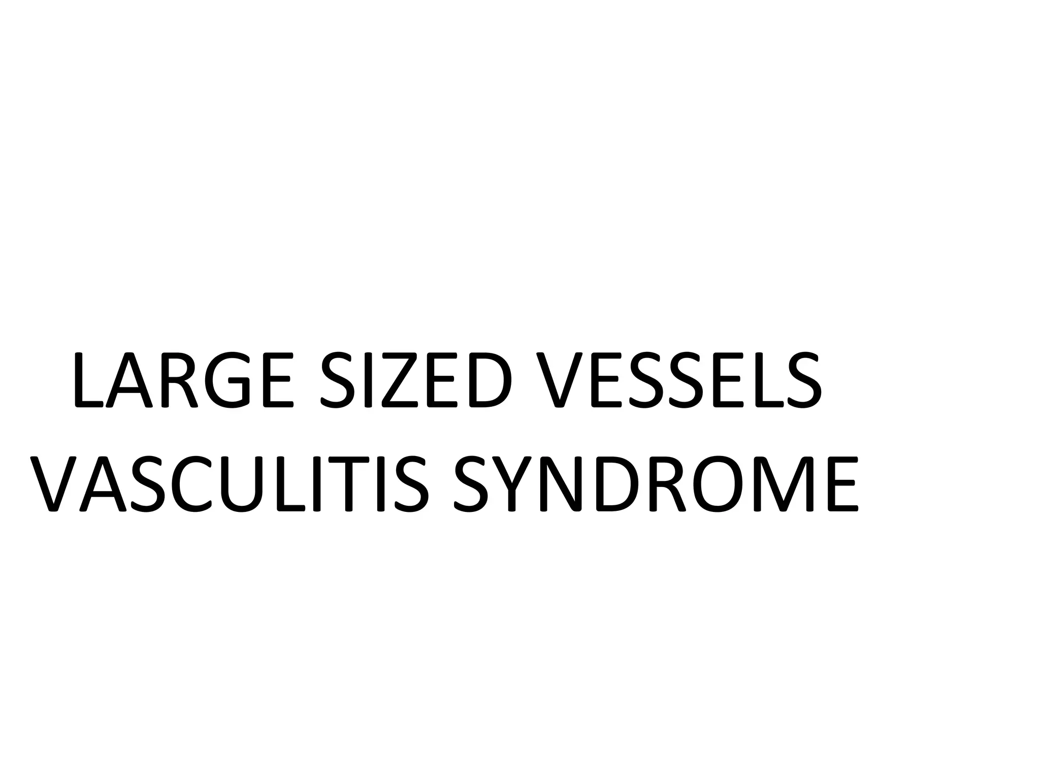 Vasculitis syndrome an approach -and-basic principles of treatment | PPT