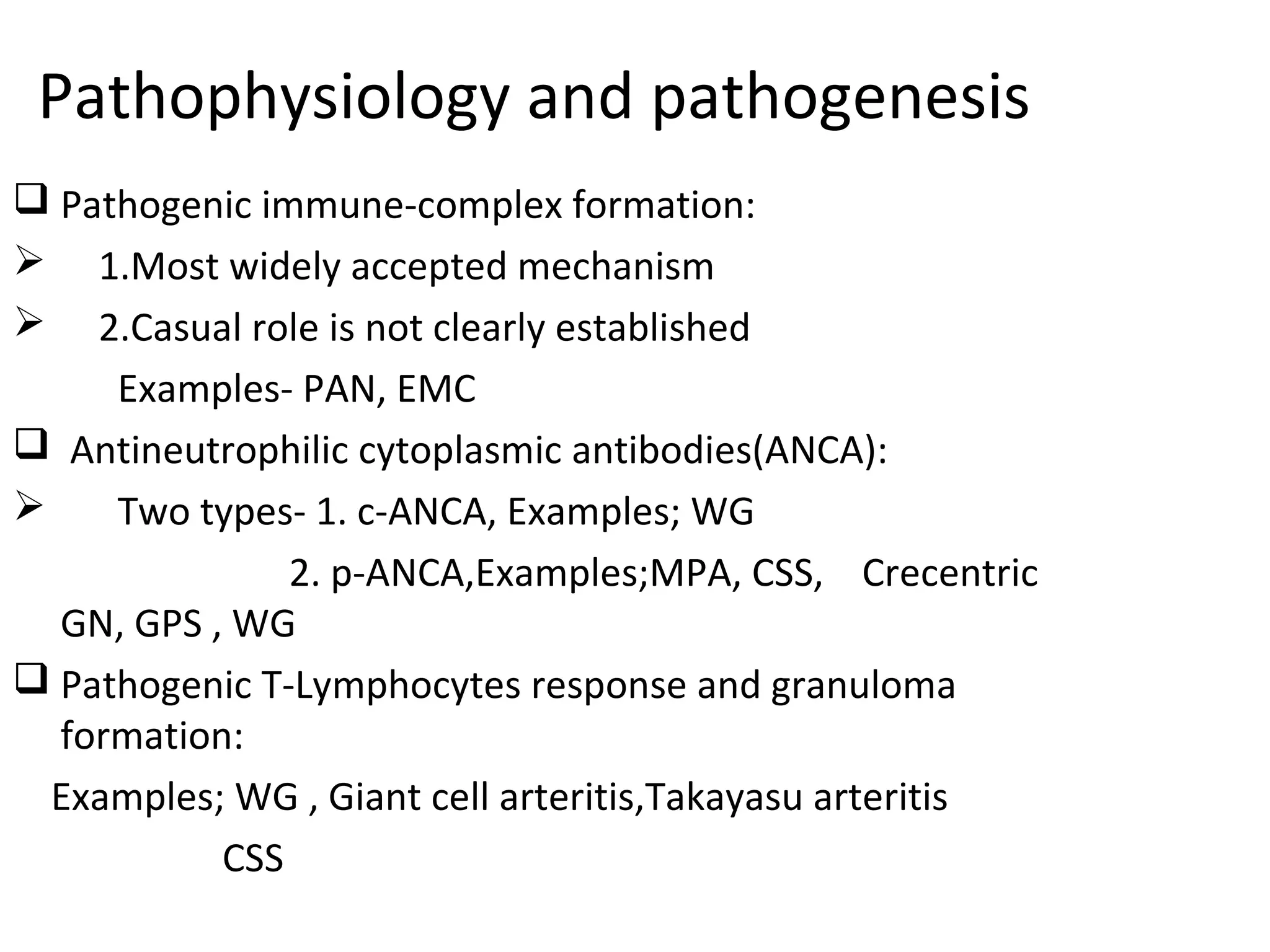 Vasculitis syndrome an approach -and-basic principles of treatment | PPT