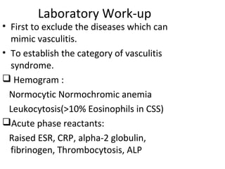 Vasculitis syndrome an approach -and-basic principles of treatment | PPT