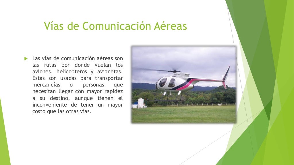 Vías de comunicacion y transporte