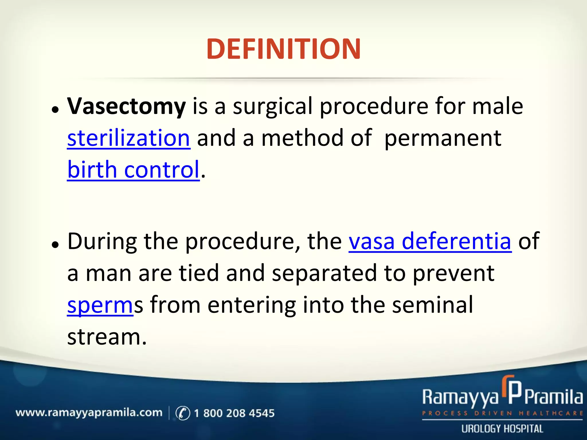 Vasectomy | PDF