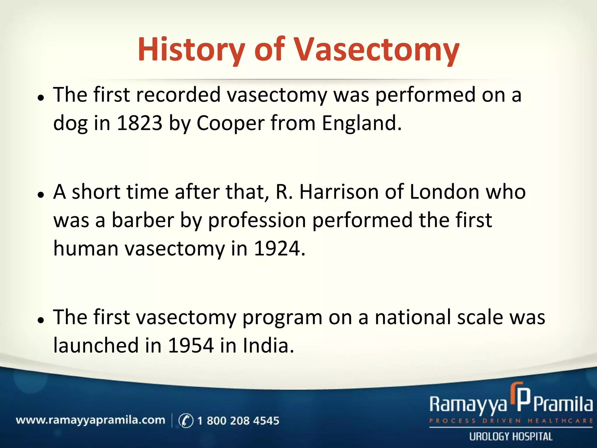 Vasectomy | PDF