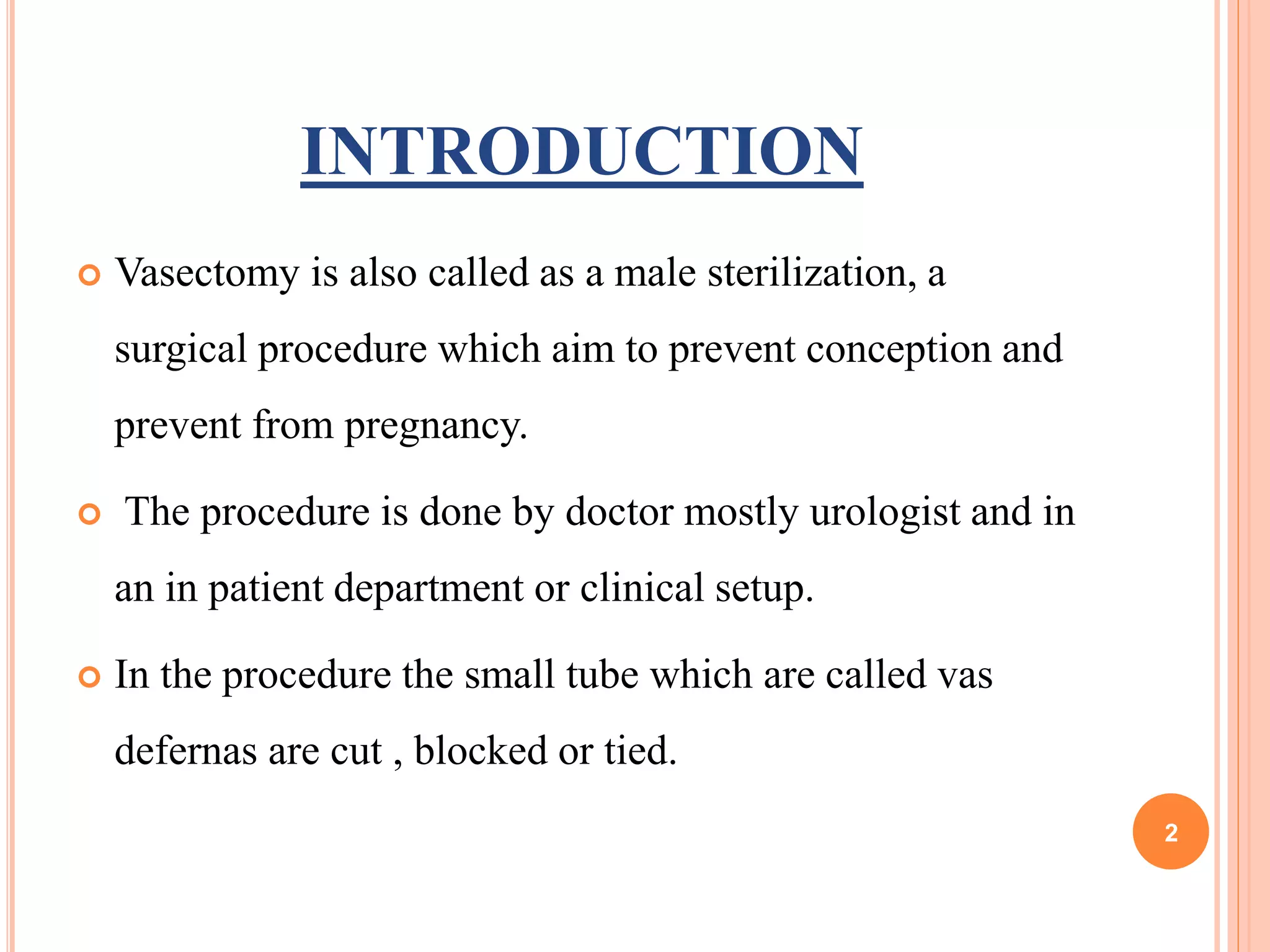 Vasectomy | PPTX