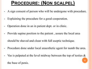Vasectomy | PPTX