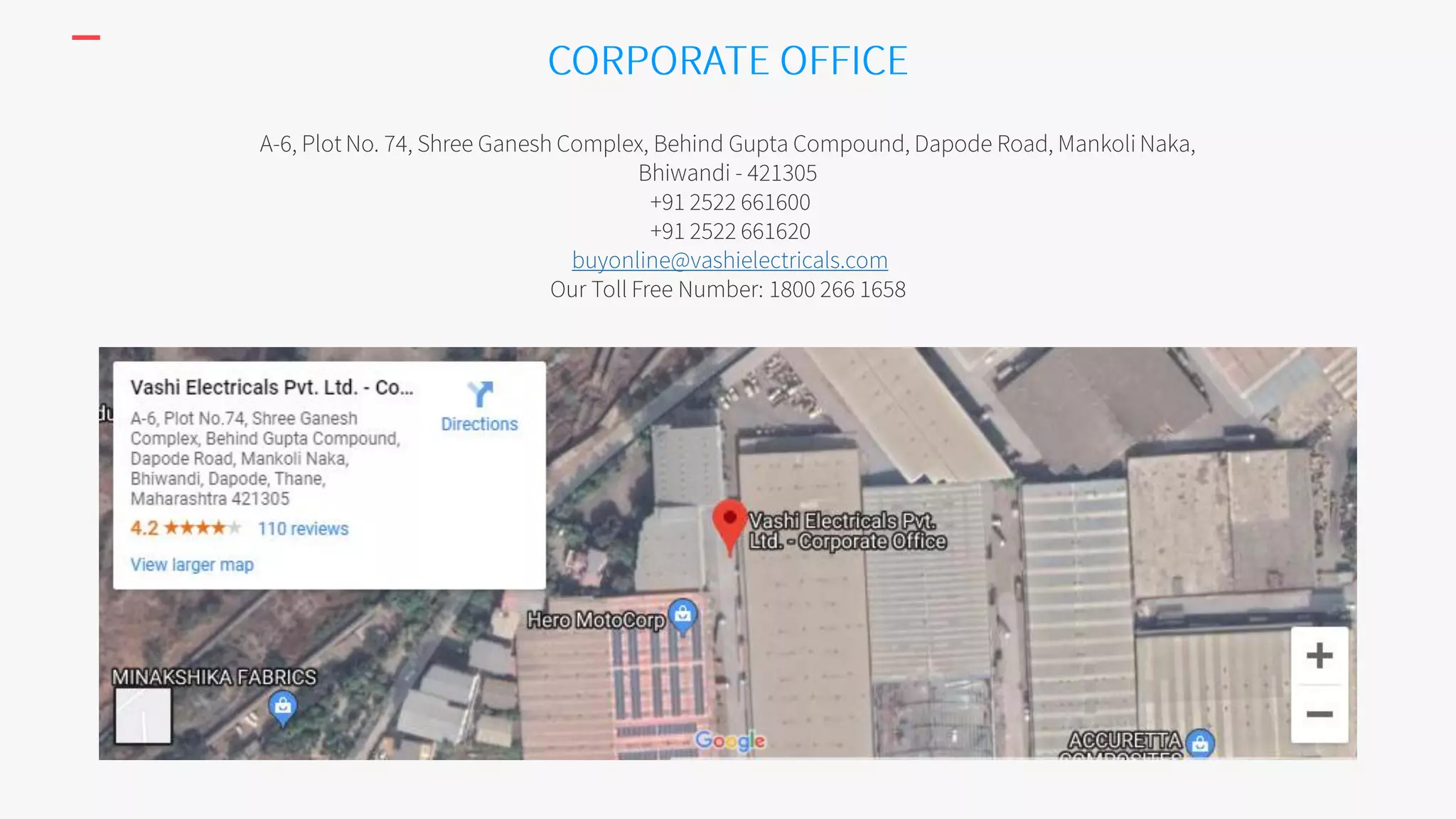 Vashi electricals brochure | PPT