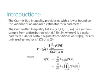 Cramer row inequality | PPT