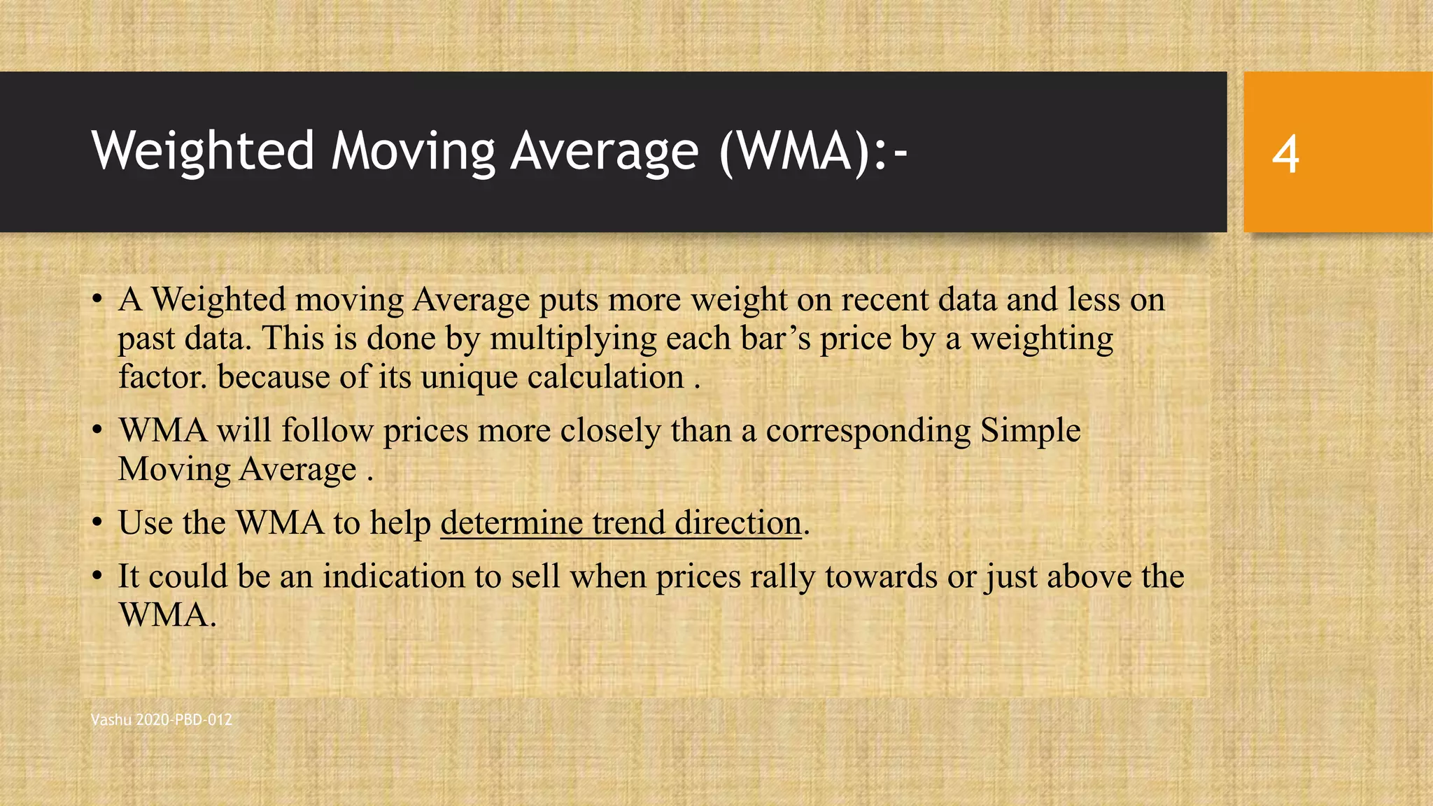 Weighted Moving Average Method | PPTX