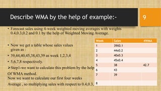 Weighted Moving Average Method | PPTX