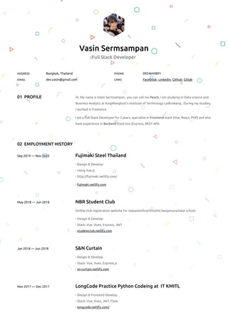Vasin resume | PDF