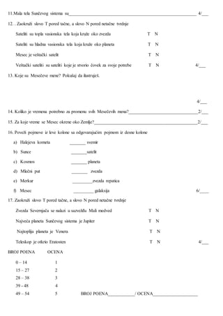 Vasiona 5. razred | DOCX