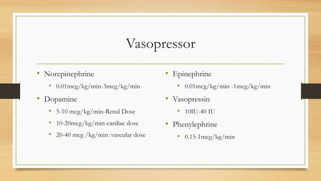 Vasoactive agents (4).pptx | Heart and Cardiovascular Diseases ...