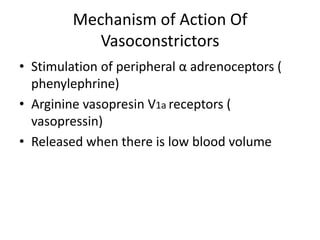 Vasoactive drugs | PPTX