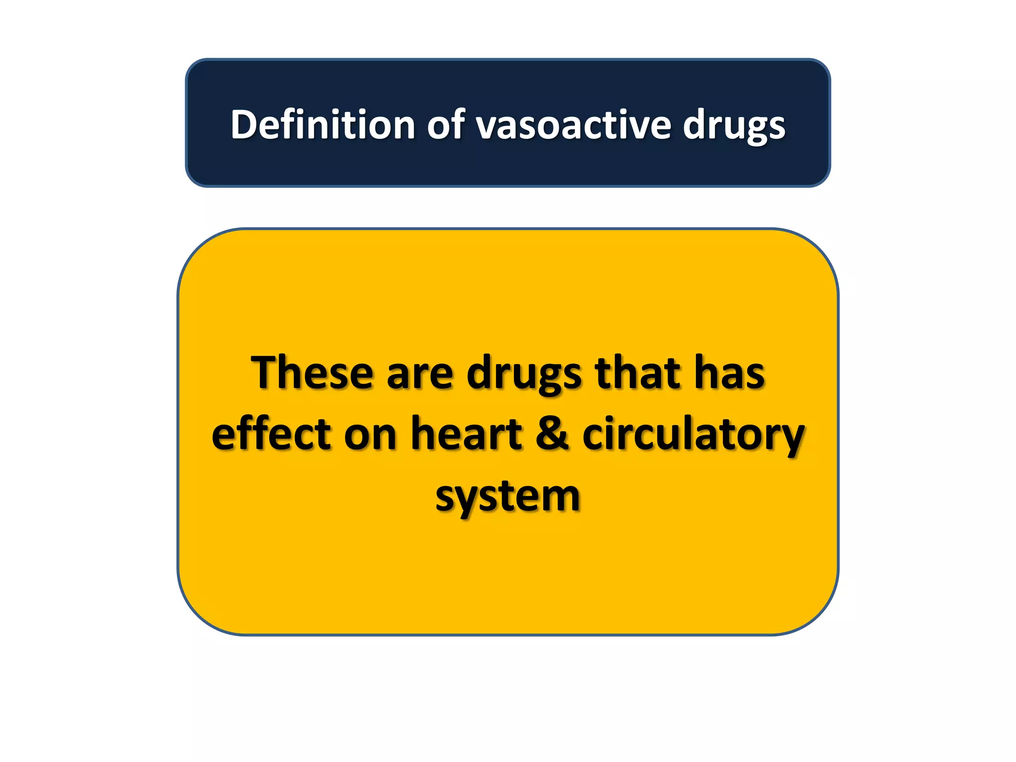 Vasoactive drugs | PPTX