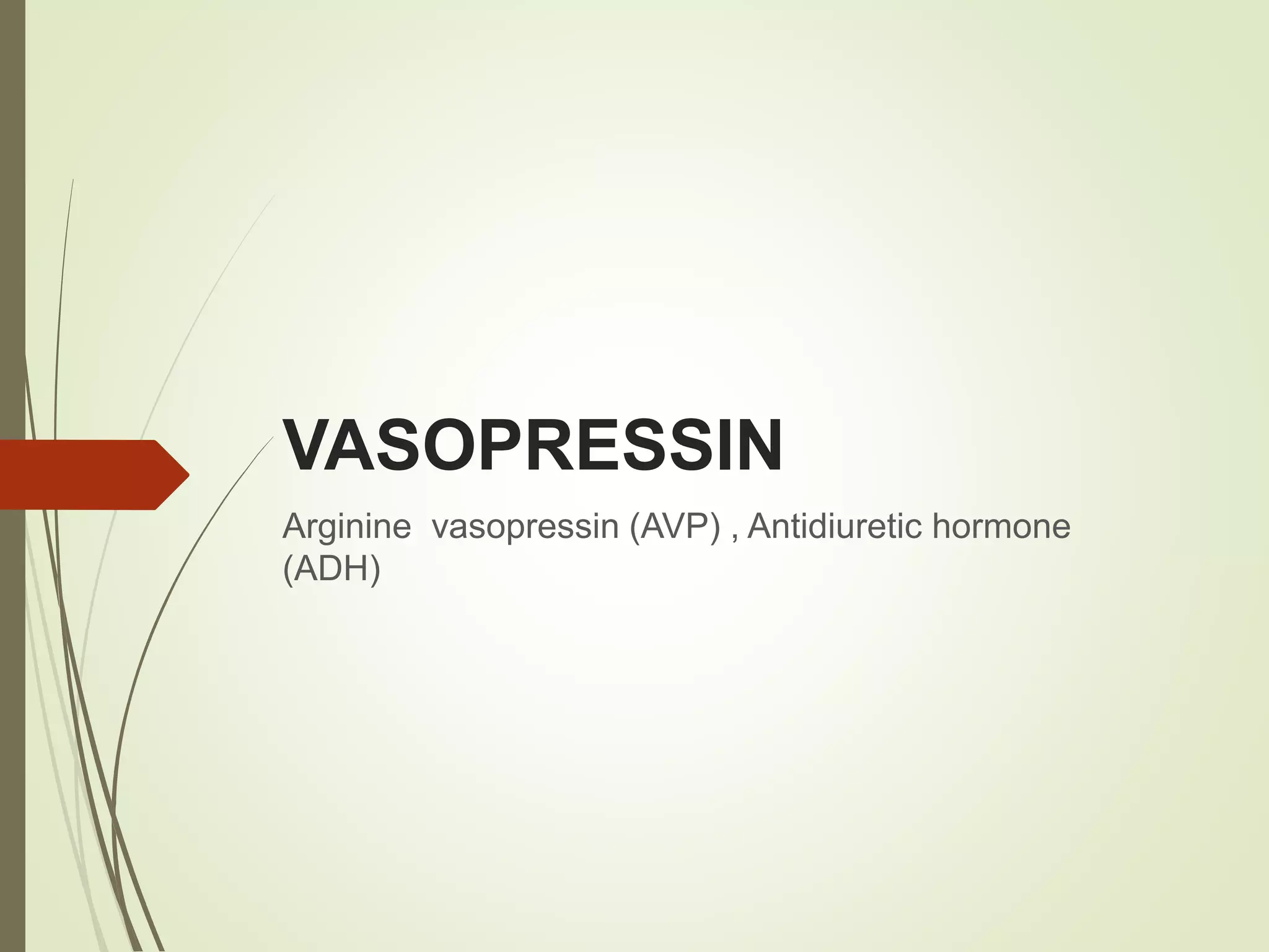 Vasoactive peptides | PPTX