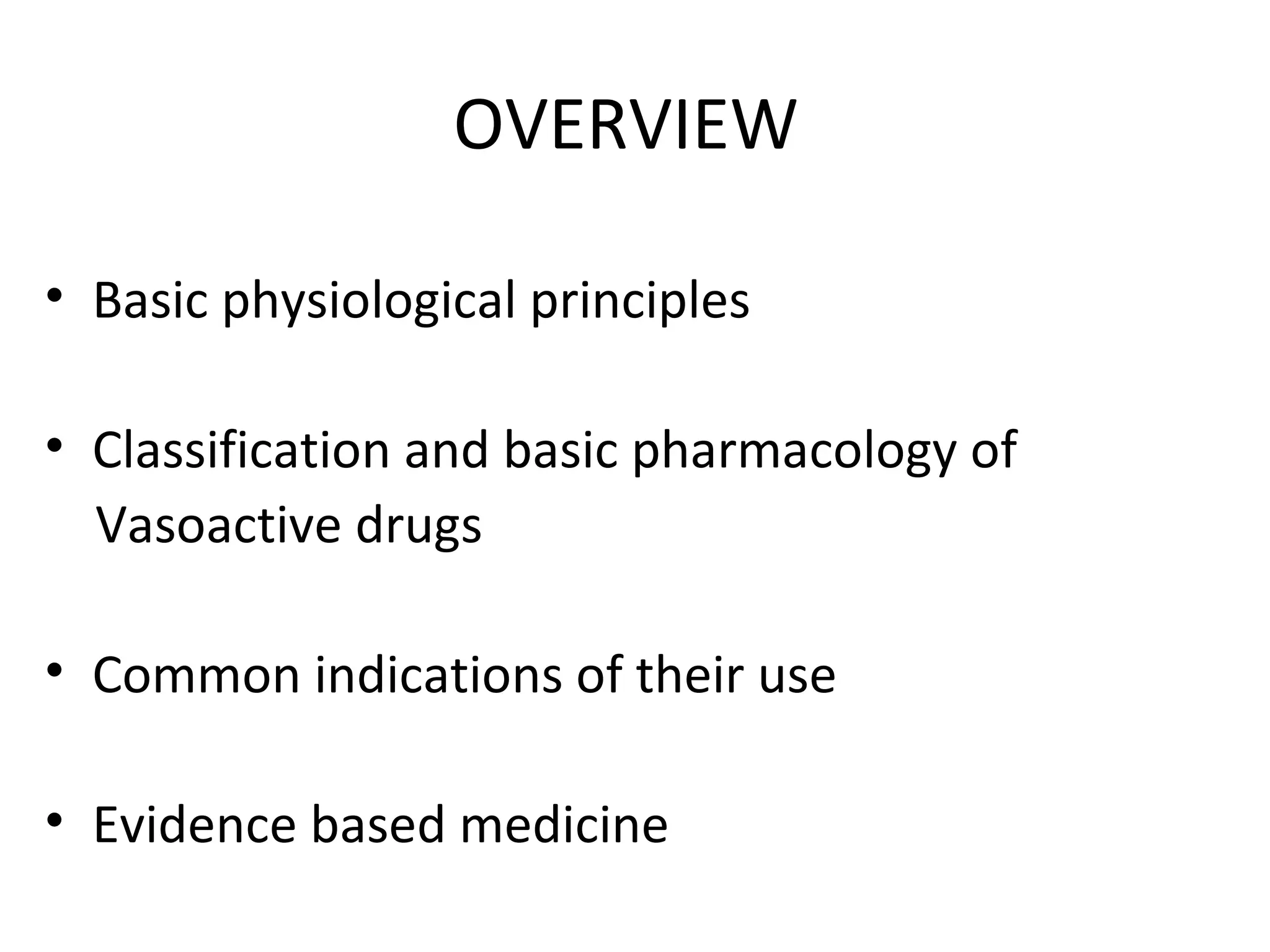 Vasoactve drugs | PPT