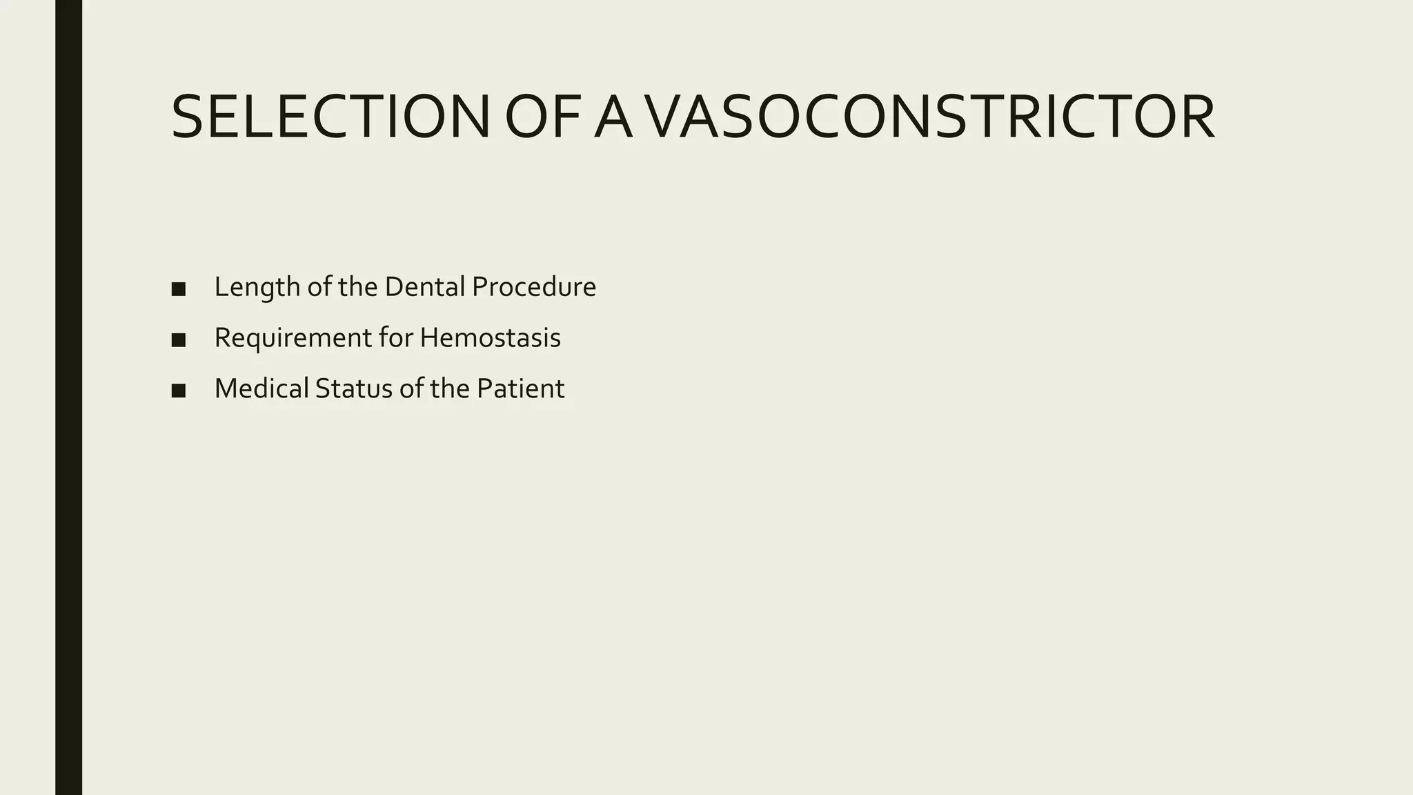 Vasoconstrictors | PPTX