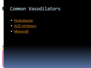 Vasodilators | PPTX