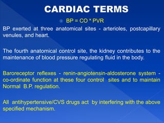 Vasodilators - Medicinal chemistry for B.Pharm. | PPTX