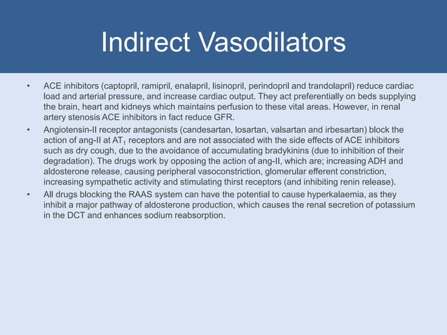 Vasodilators and vasoconstrictors | PPTX | Heart and Cardiovascular ...