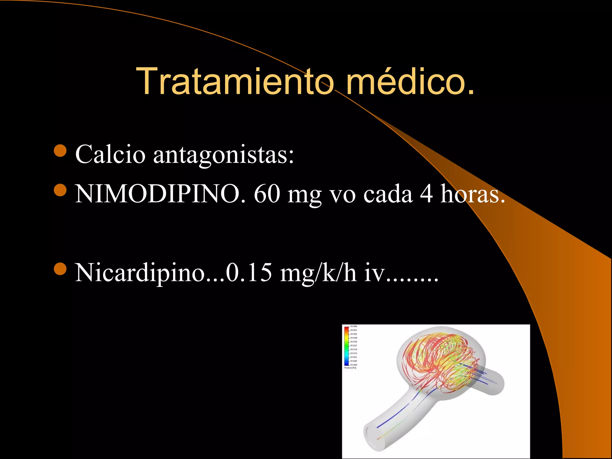 Vasoespasmo arterial cerebral. Fundamentos. | PPT