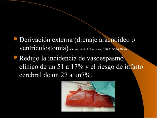 Vasoespasmo arterial cerebral. Fundamentos. | PPT