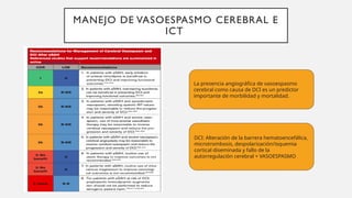 VASOESPASMO CEREBRAL Y TRATAMIENTO MEDICO | PPTX