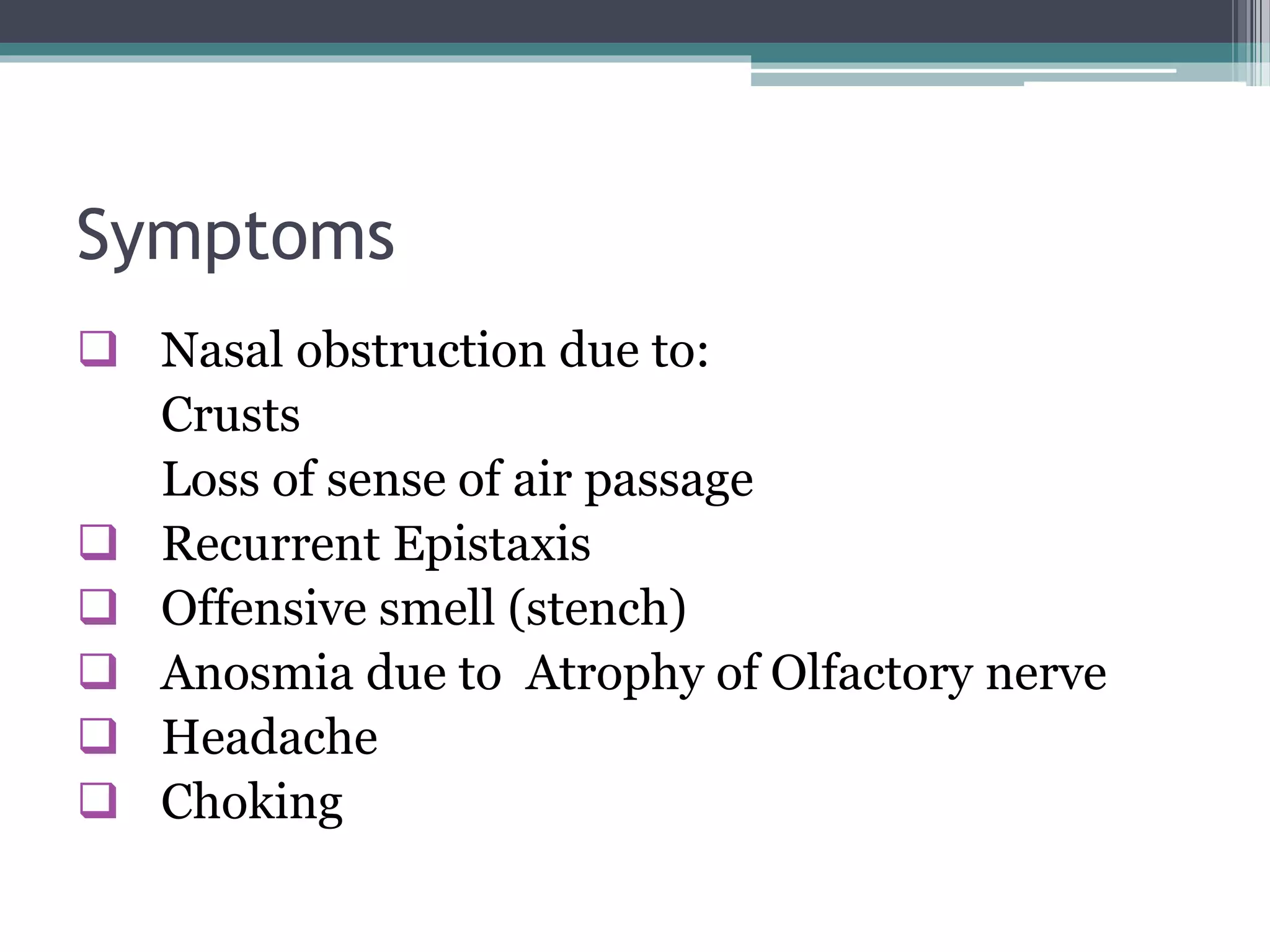 Vasomotor and atrophic rhinitis | PPTX