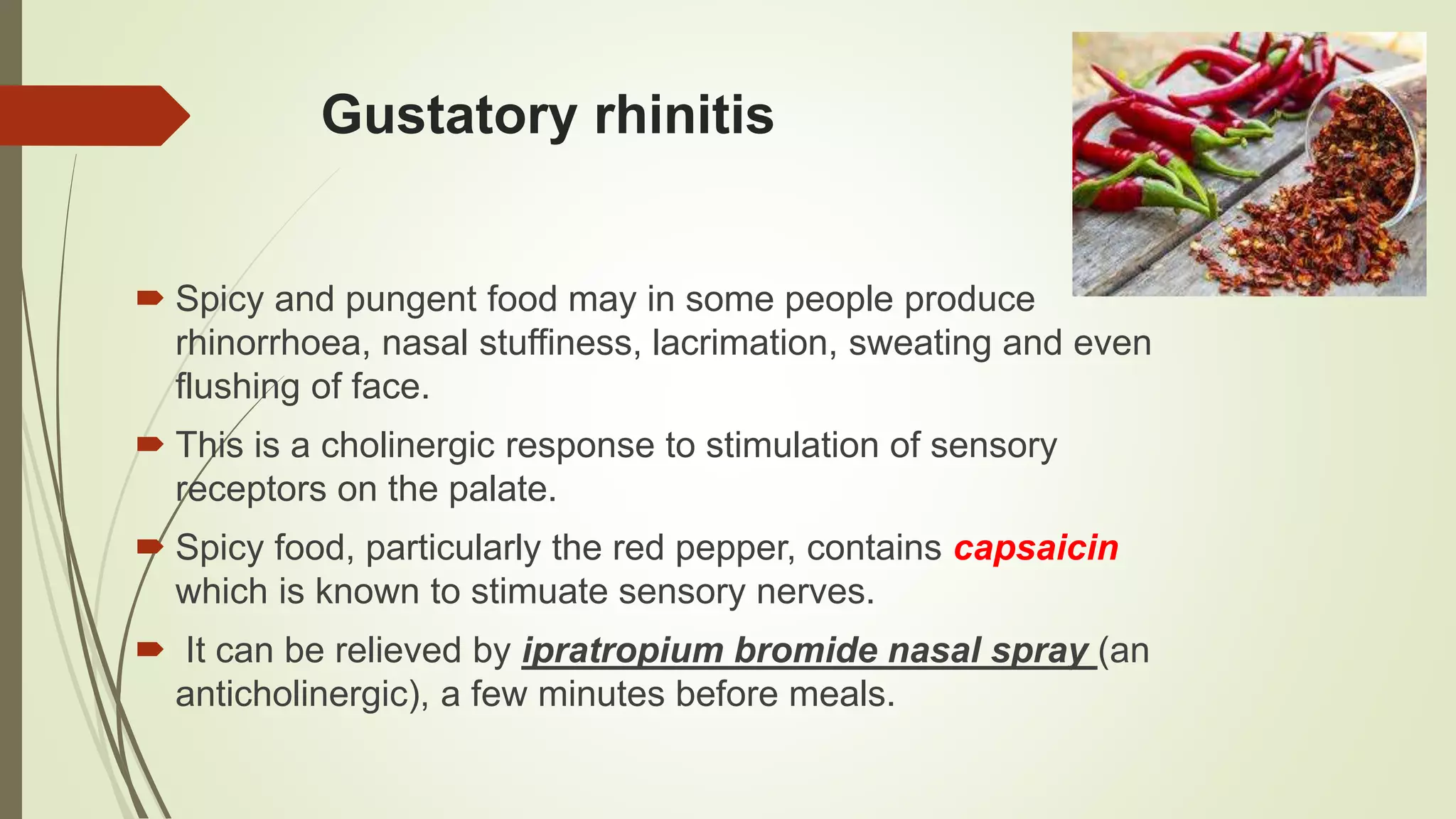 Vasomotor rhinitis and other rhinitis | PPTX