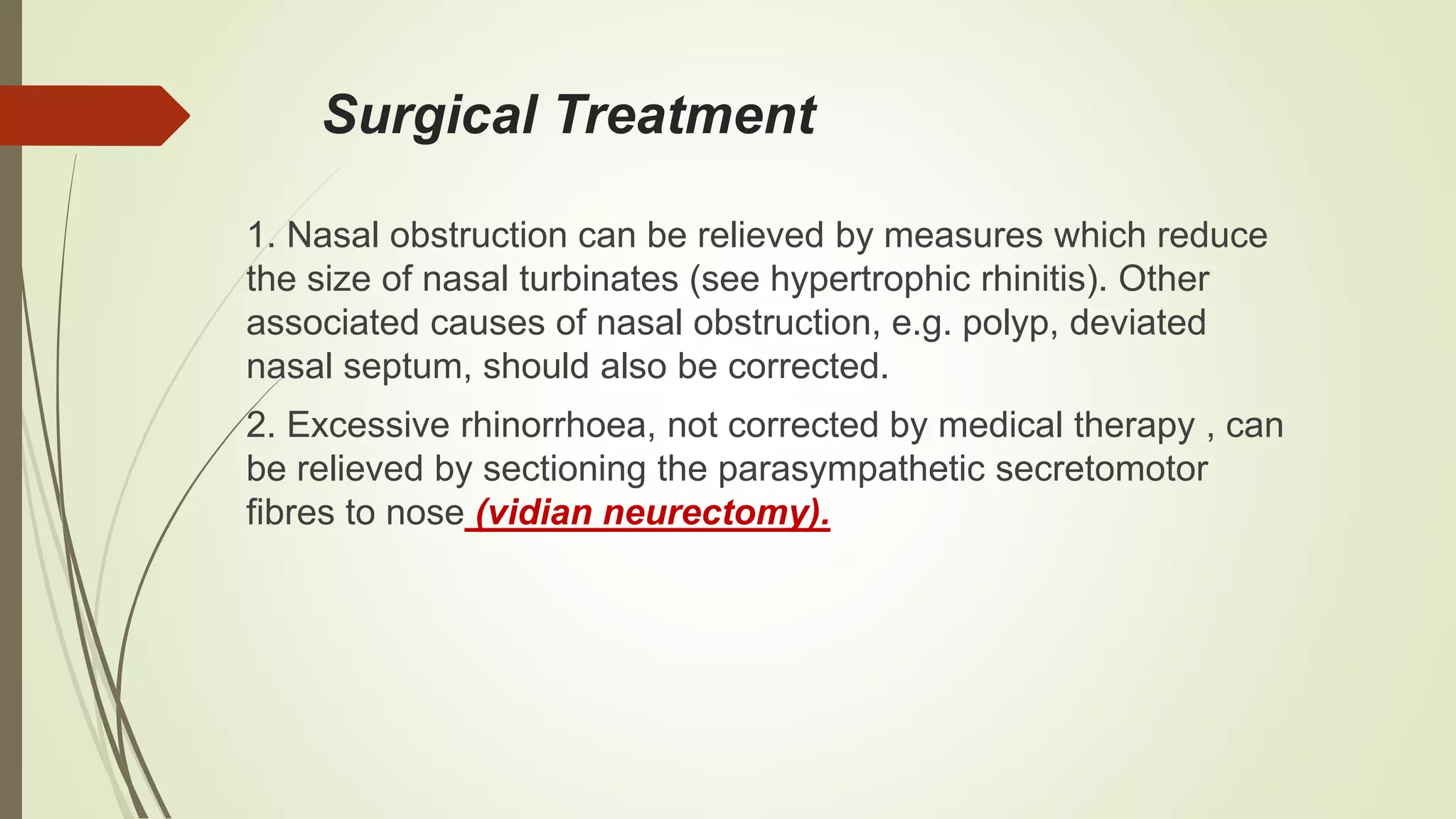 Vasomotor rhinitis and other rhinitis | PPTX