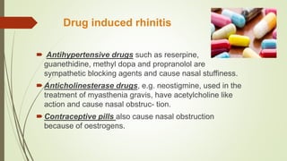 Vasomotor rhinitis and other rhinitis | PPTX