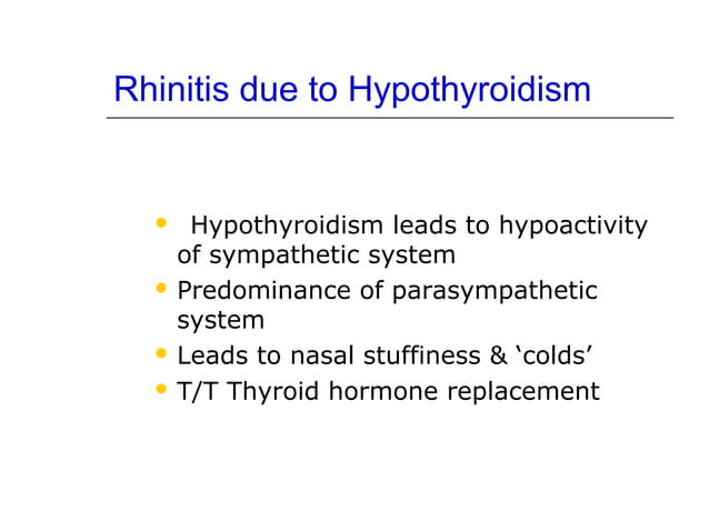 Vasomotor rhinitis & nares | PPT