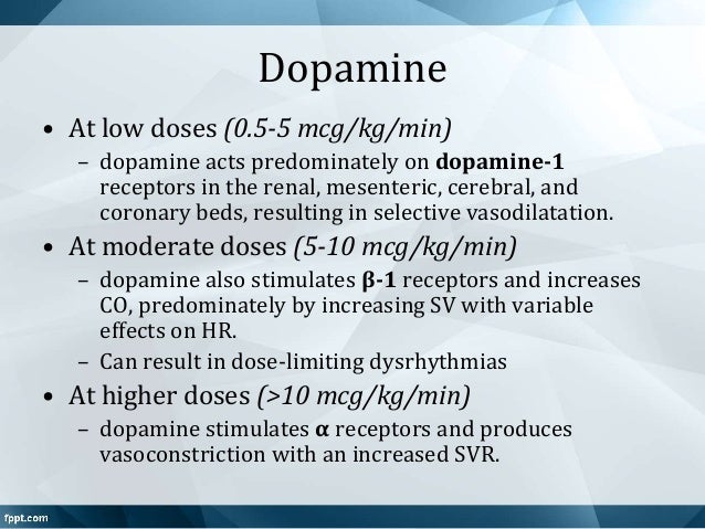 Vassopressors and Inotropes