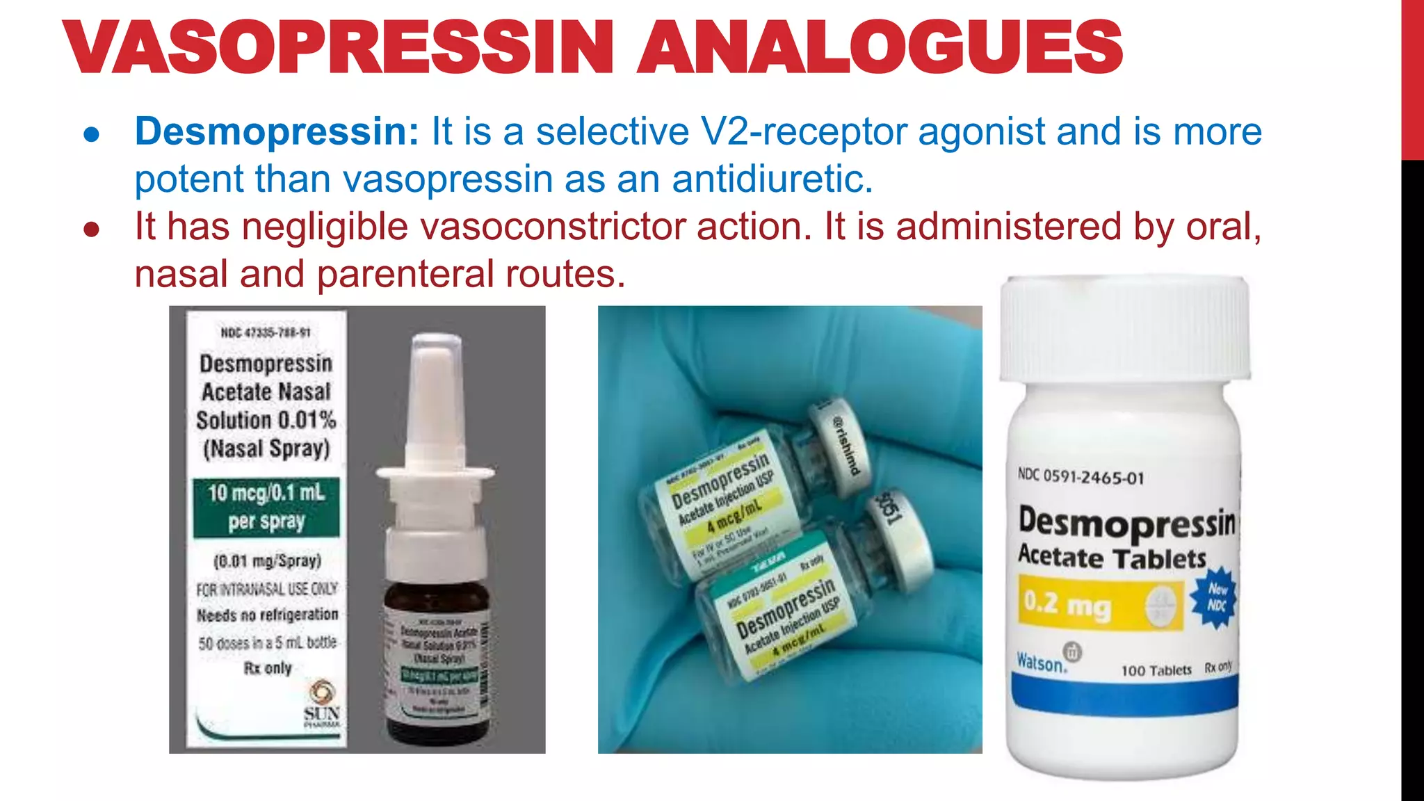 Vasopressin PHARMACOLOGY | PPTX