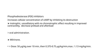 vasopressor and inotropes.pptx explained | PPTX