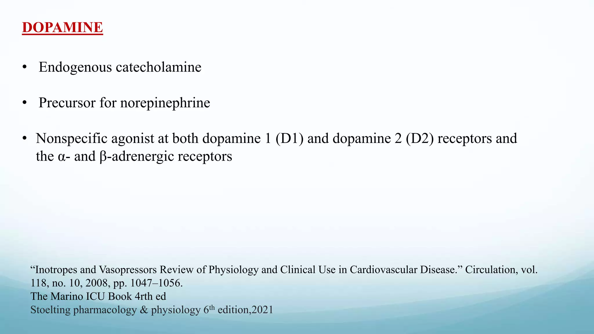 vasopressors.pptx | Heart and Cardiovascular Diseases | Diseases and Conditions