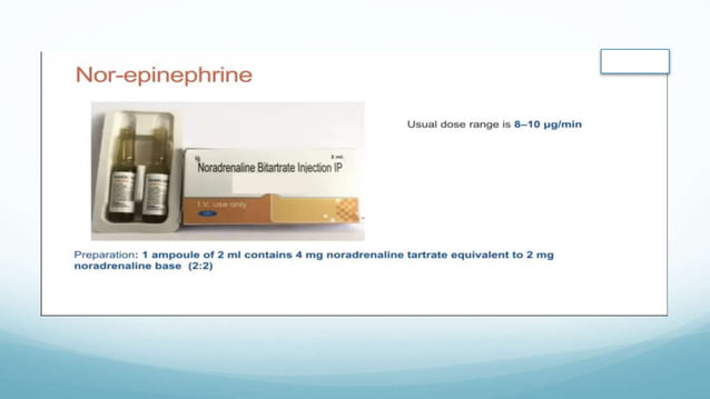 vasopressors.pptx | Heart and Cardiovascular Diseases | Diseases and ...
