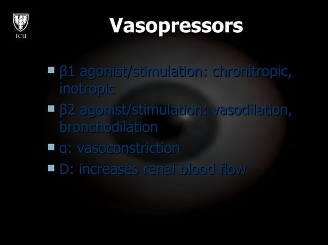 Vasopressors And Inotropes | PPT | First Aid | Injuries