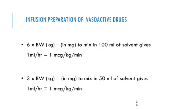 Inotropes & Vasopressors | PPT