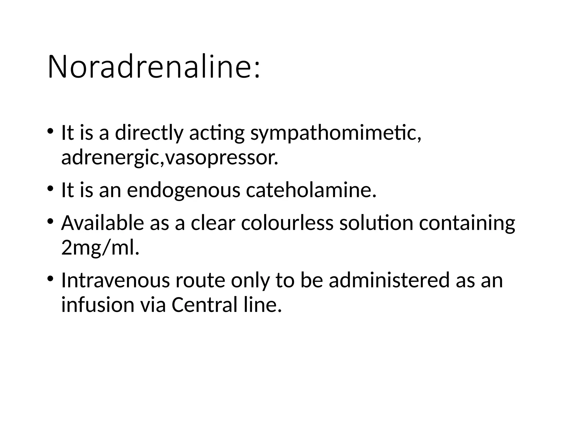 Vasopressors and ionotropes in anesthesia | PPTX