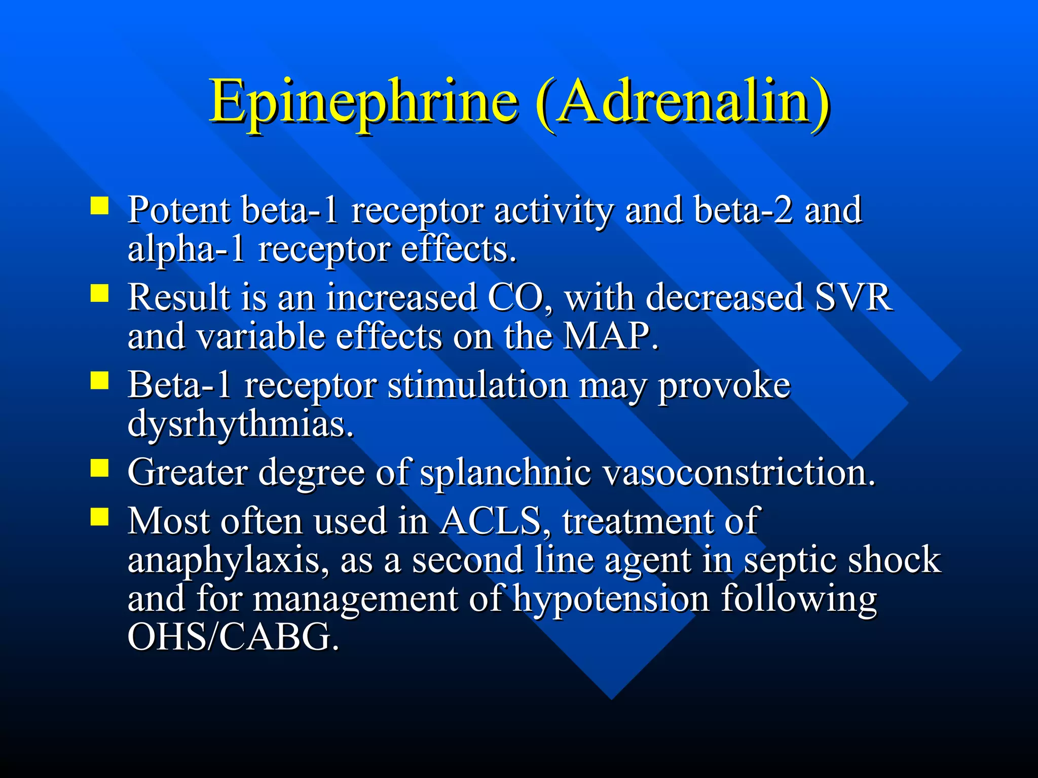 Vasopressors and inotropes | PPT